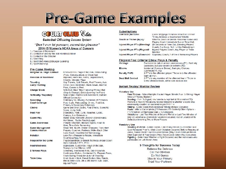 2017 NMAA State Basketball Clinic BEING A GOOD