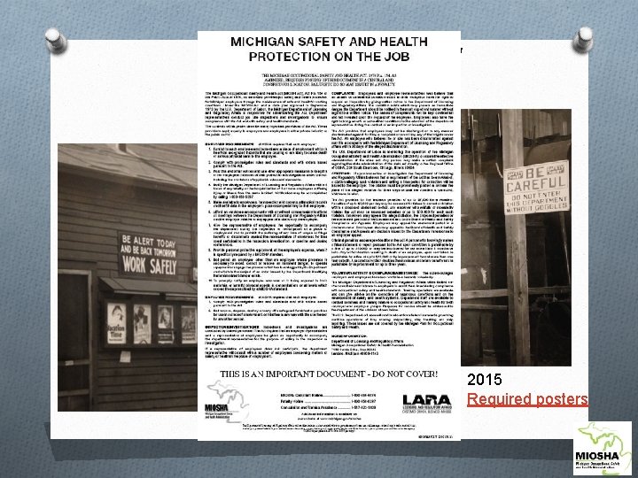 Then and Now Prepared by the MIOSHA 40