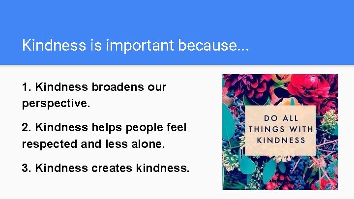 Kindness One of the Eight Essentials of Leadership