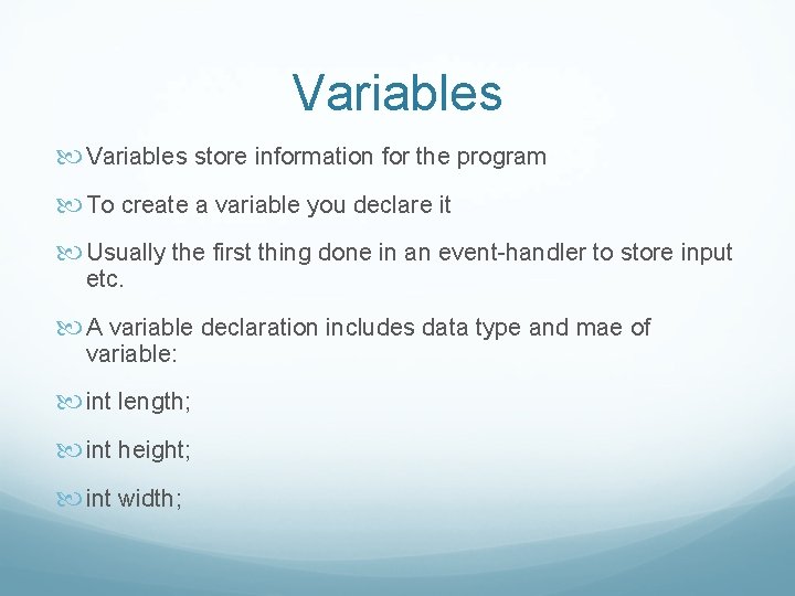 Objective Dealing with data in C Agenda Notes