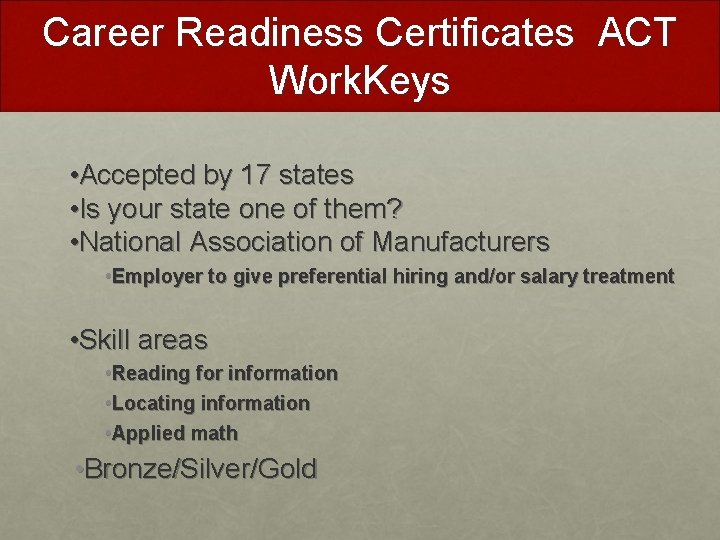 Preparing native Americans to be college and career