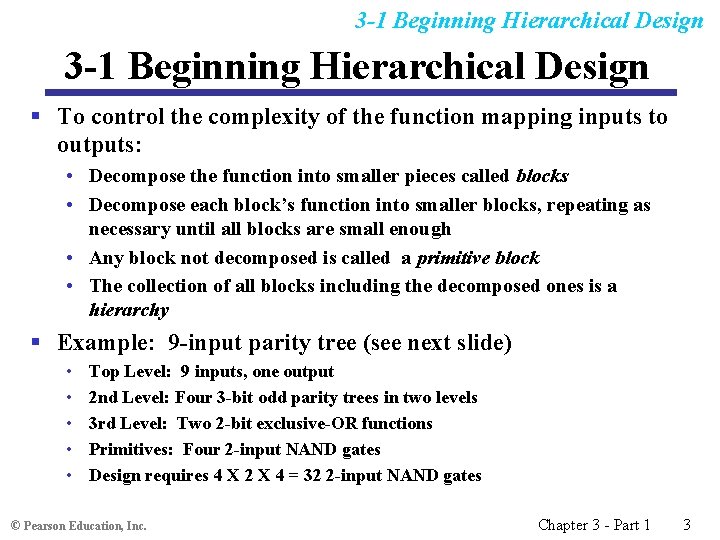 Logic and Computer Design Fundamentals Chapter 3 Combinational