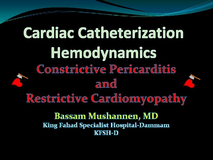 Cardiac Catheterization Hemodynamics Constrictive Pericarditis and ...