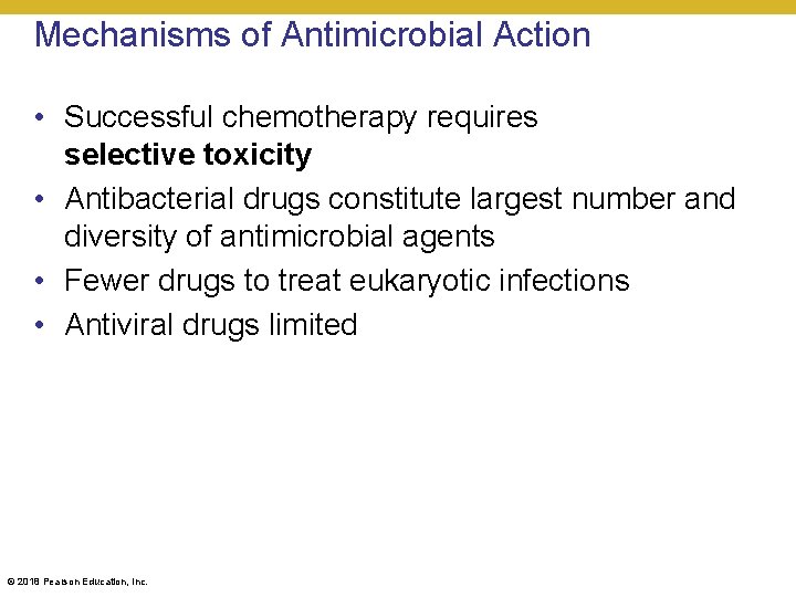 Microbiology Chapter 10 Antimicrobial Drugs 2018 Pearson Education