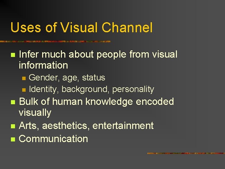 Video in CSCW Part IMichael Boyle Part IIMichael