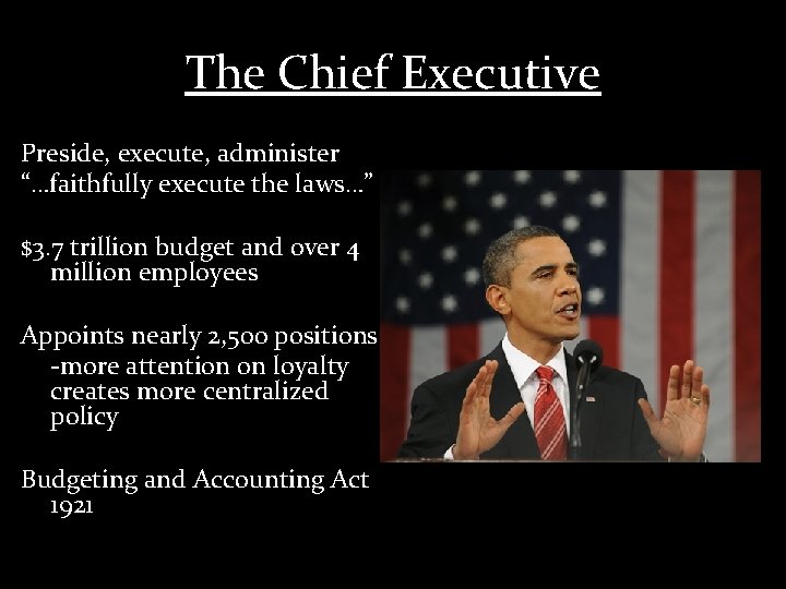 Chapter 13 The Presidency The Basics 35 Years