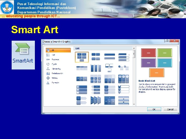 Pusat Teknologi Informasi dan Komunikasi Pendidikan Pustekkom Departemen