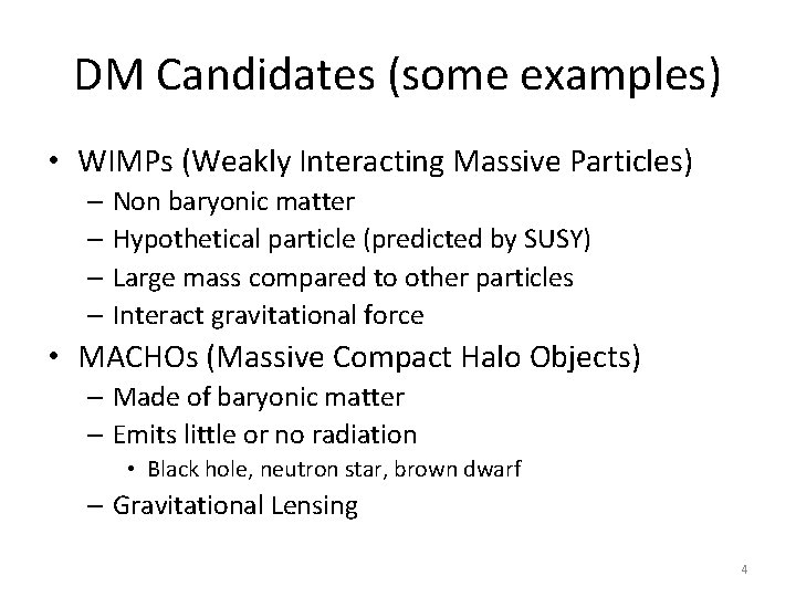 A Study of Background Particles for the Implementation