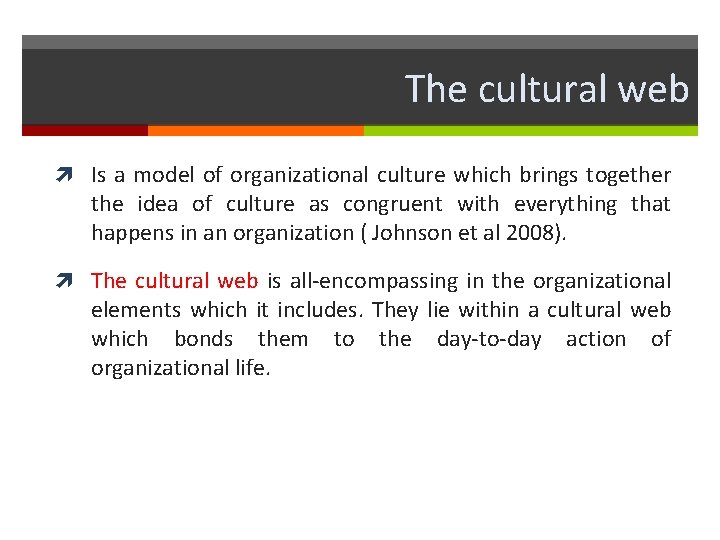 Change Management BUS 442 M Culture and Change