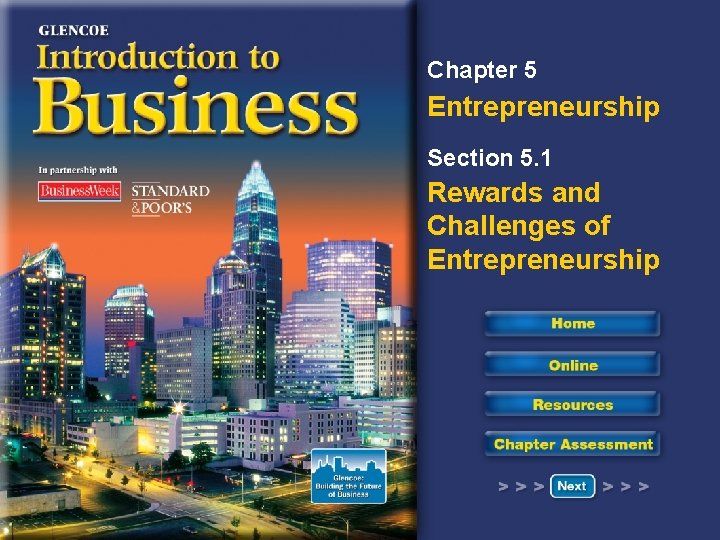 Chapter 5 Entrepreneurship Section 5 1 Rewards and
