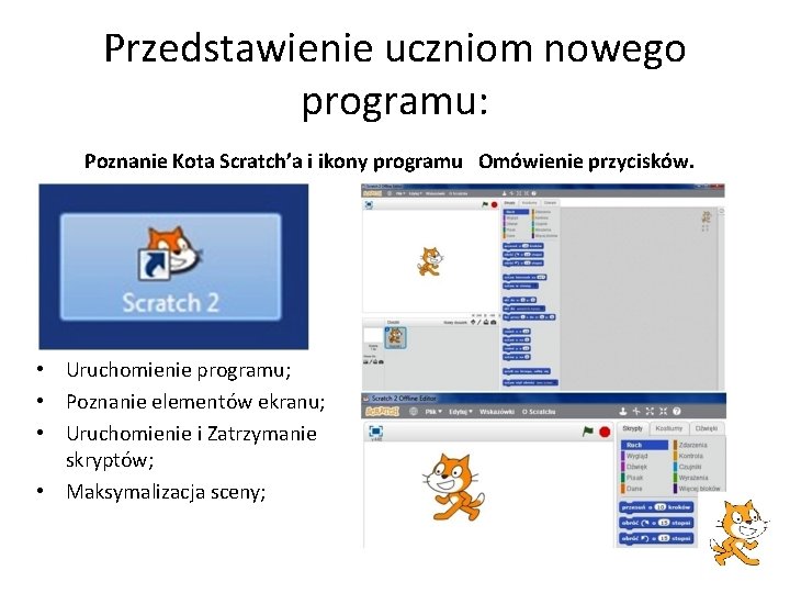 Wprowadzenie do Scratcha Scenariusz zaj komputerowych w klasie