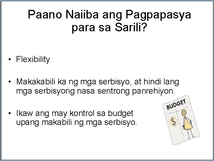 Programang Pagpapasya para sa Sarili Pangimpormasyon Pagpupulong Programang