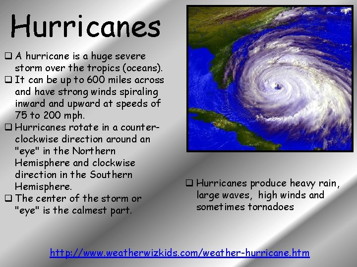 Natural Disasters COS Identify ways to prepare for