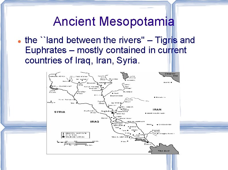 Mathematics in Mesopotamia MATH 110 2 Algebra Through