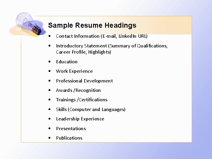 Resume Cover Letter Essentials Presented by Liz Herrera