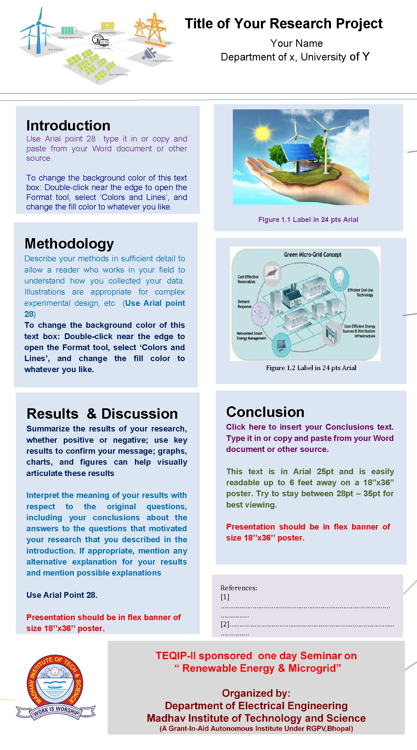 Title of Your Research Project Your Name Department
