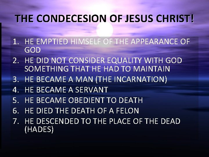 PHILIPPIANS series EXALTING JESUS CHIRST IN MY LIFE