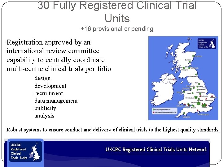 The Role of Clinical Trials Units Helen Hill