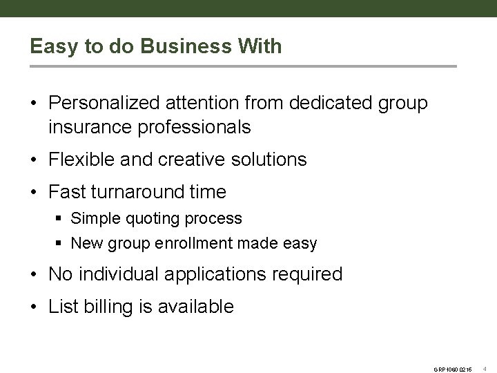 Group Health Insurance for Retirees Group Benefits Individual