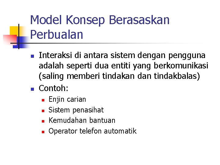 Bab 4 Model Konsep dan Gaya Interaksi Model