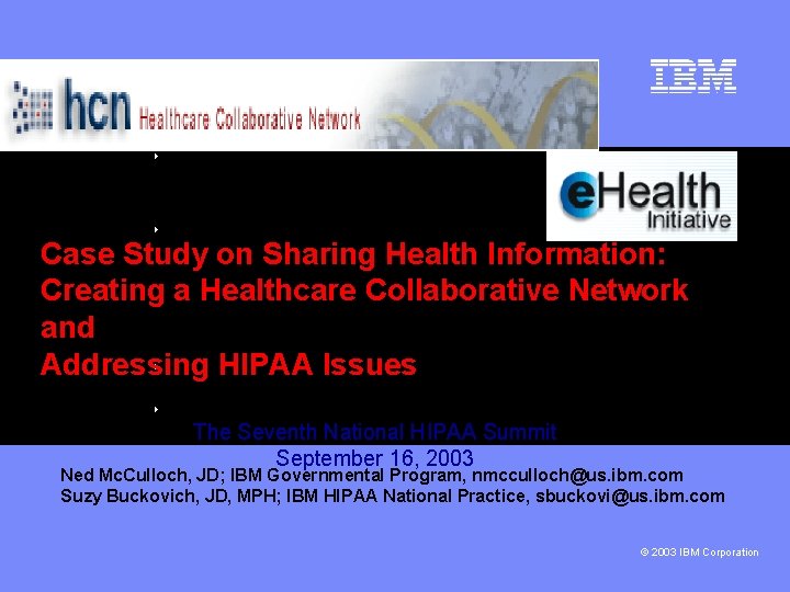 Case Study on Sharing Health Information Creating a