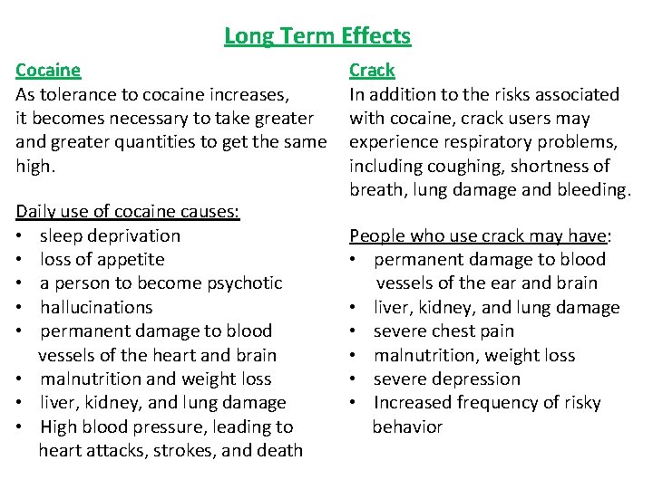 What is cocaine What is Crack Cocaine is
