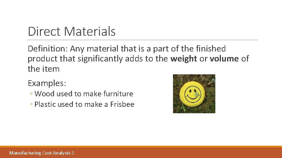 Manufacturing Costs Breakdown BREAKDOWN Manufacturing Cost Analysis ...