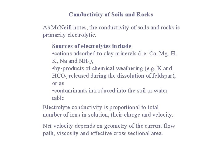Environmental and Exploration Geophysics I Terrain Conductivity Basic