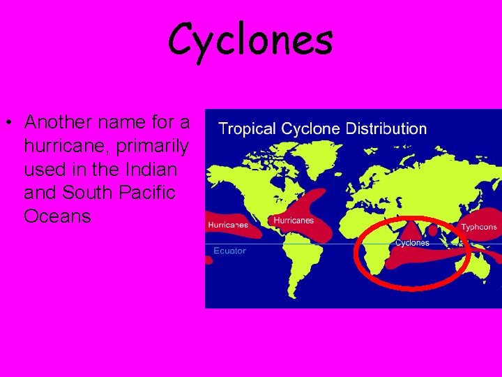 SOL 2 Physical Geography Vocabulary Hurricanes Severe tropical