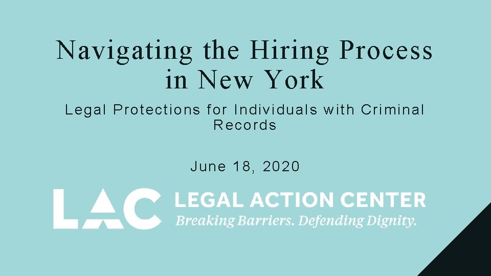 Navigating the Hiring Process in New York Legal