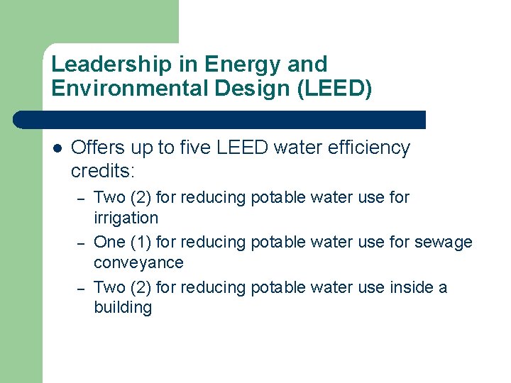 Water Audits and Best Management Practice Life Cycle