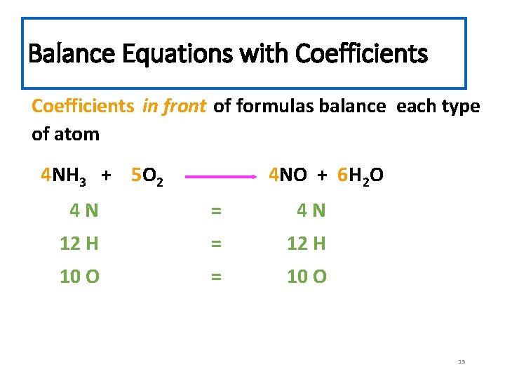 Chemical Reactions and Equations Chemical Changes Balancing Chemical