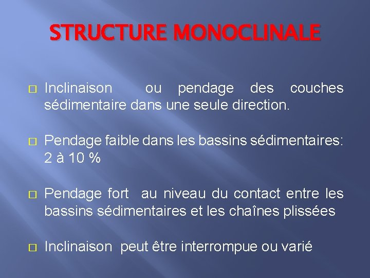 LES STRUCTURES TABULAIRES SOMMAIRE Introduction I Les structures