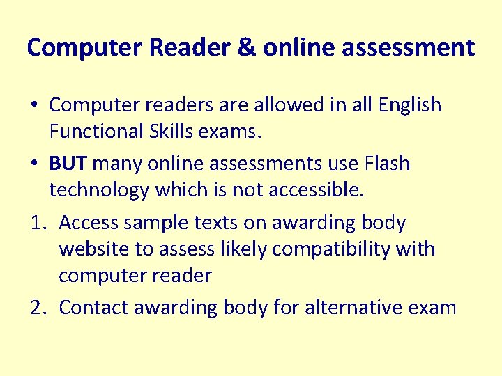Assistive Technology as part of Access Arrangements Abi