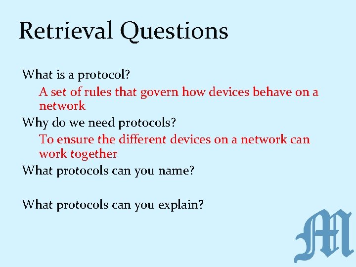 Lesson Objective What do we need to know