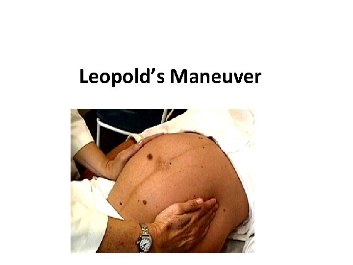 Abdominal Palpation for Fetal Position Purpose 1 Determine