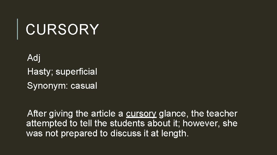 VOCAB 11 9 HONORS Alacrity Strife ALACRITY N