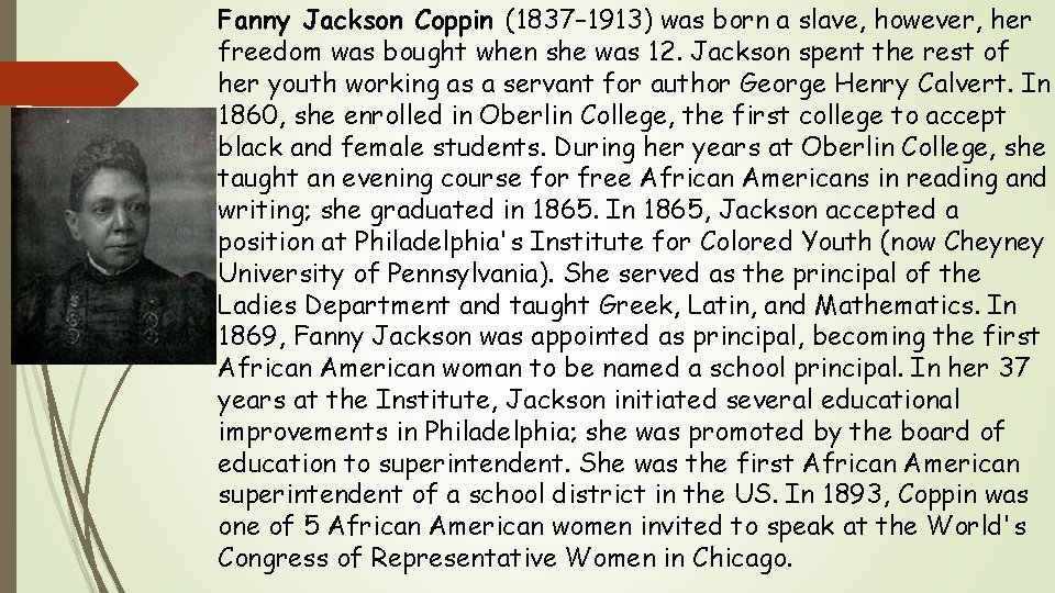 Black History Month celebrating black education and early