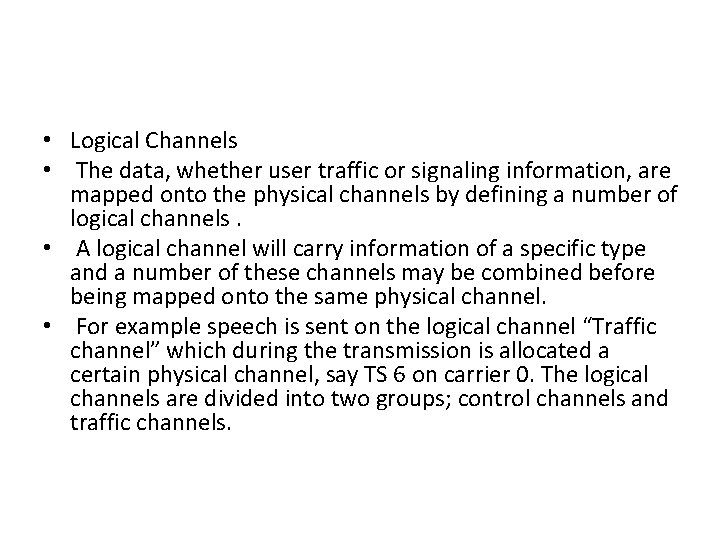 Unit II GSMGlobal System for Mobile communication GSM