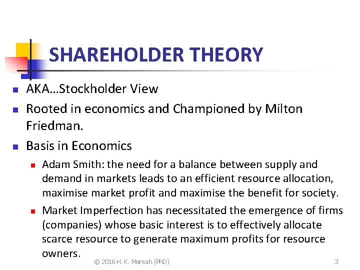 Lecture Five Theories on Corporate Social Responsibility 2132022
