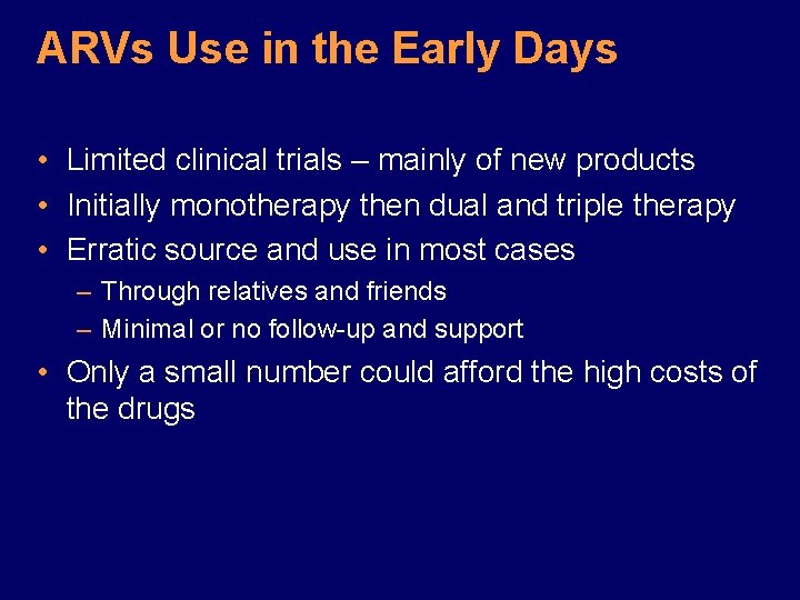 Experiences in Antiretroviral Therapy in Uganda Elly Katabira