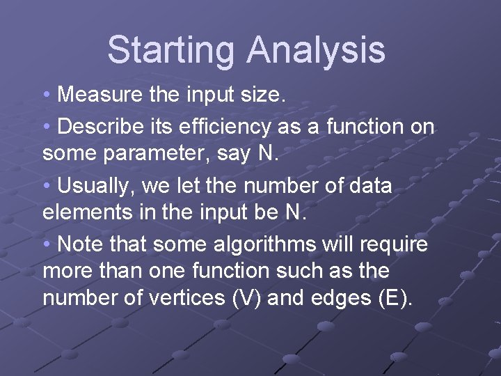Algorithmic Analysis Charl du Plessis and Robert Ketteringham