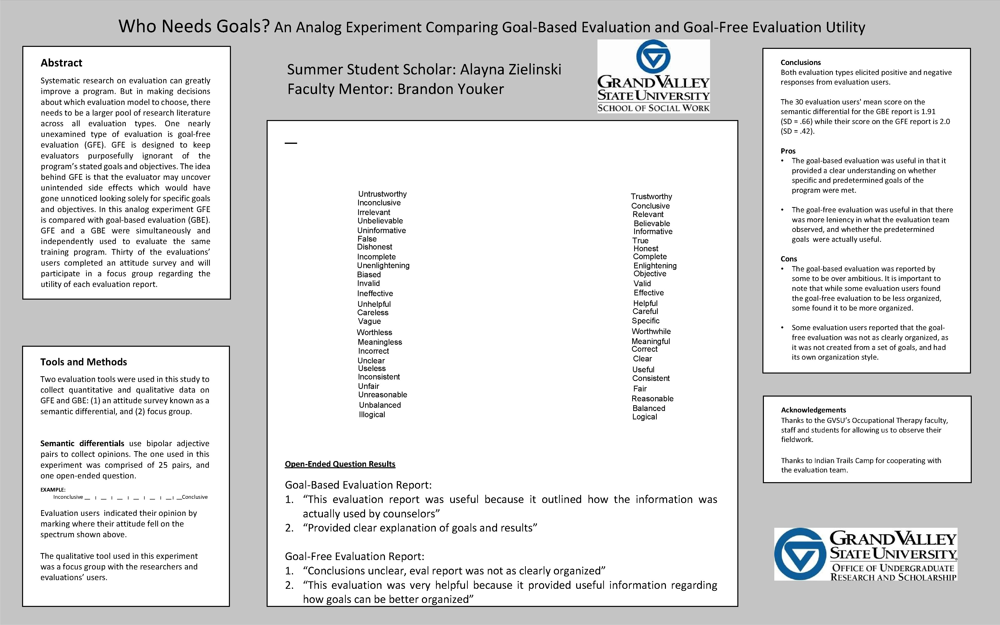 Who Needs Goals An Analog Experiment Comparing GoalBased