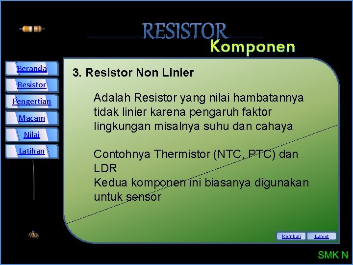 MATERI PEMBELAJARAN Membaca dan Mengidentifikasi Komponen Elektronika SMK