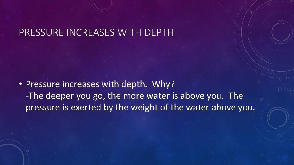 FLUIDS AND PRESSURE PRESSURE Pressure is the force