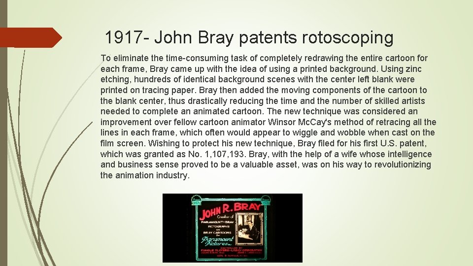 History of Animation By Tony Pisano 1824 Peter