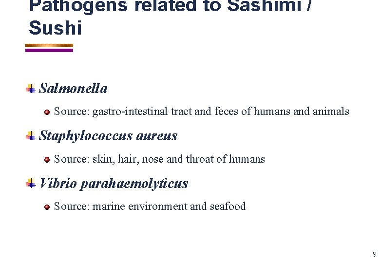 Food Safety Plan Sashimi Sushi Training Materials Centre