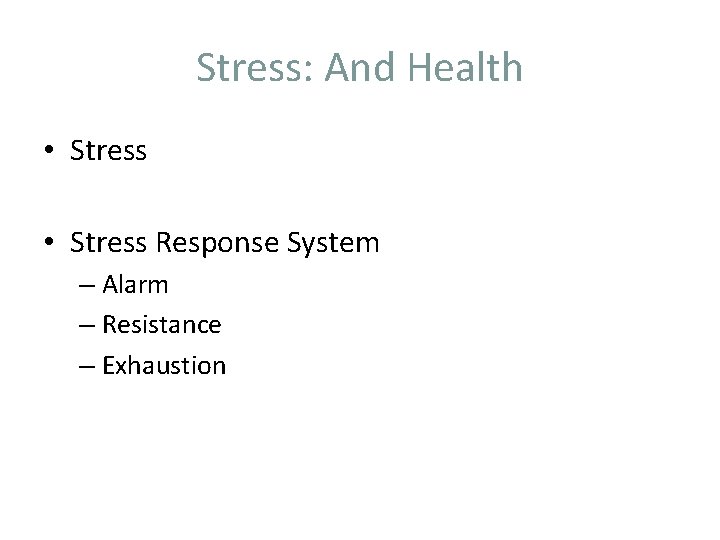 Emotion Stress and Health Chapter 11 Emotion Emotions