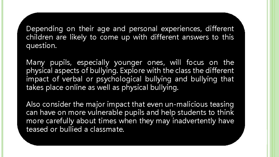 10 QUESTIONS ABOUT BULLYING TO DISCUSS IN TUTOR