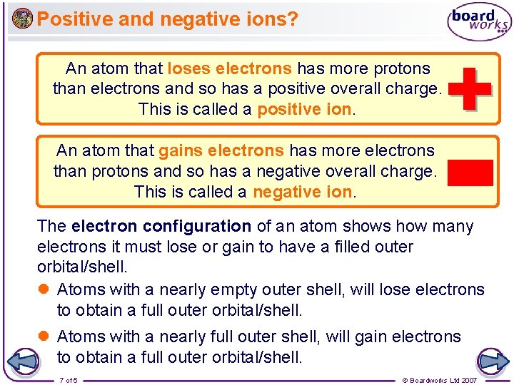 1 of 5 Boardworks Ltd 2007 What are